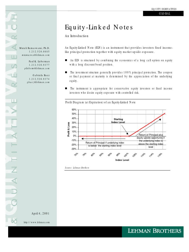 10 Lehman Brother Equity-Linked Notes | PDF