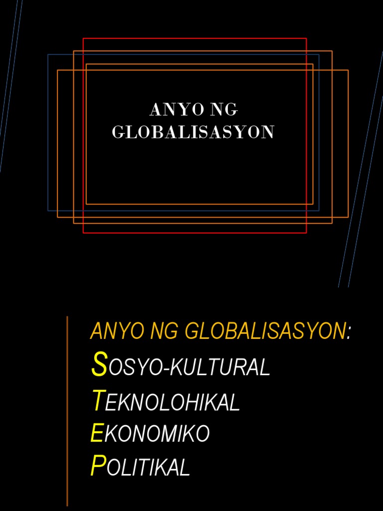 Anyo NG Globalisasyon | PDF