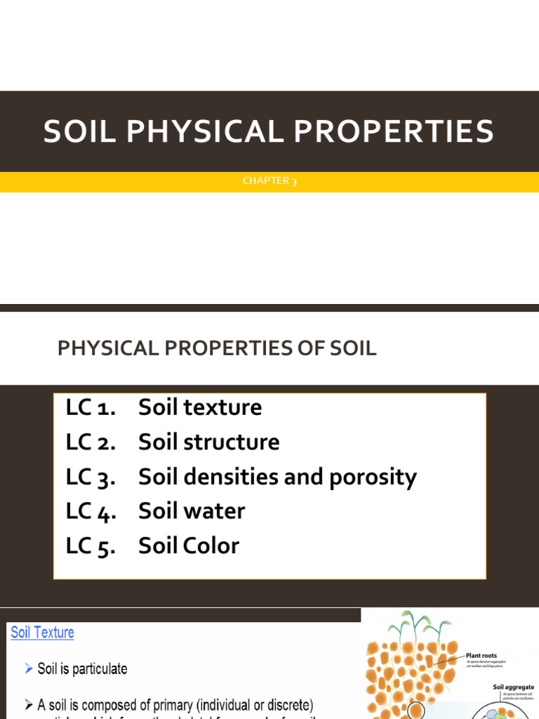 Understanding the Physical Properties of Soil: Texture, Structure ...