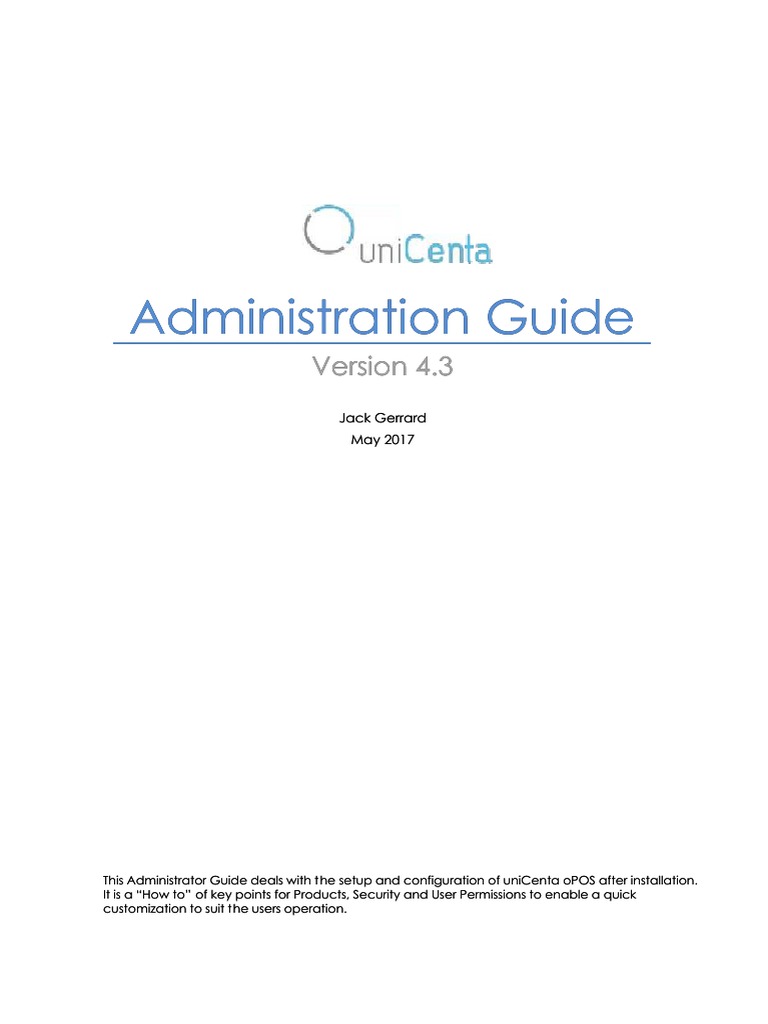Unicenta Opos Administrator Guide Compress | PDF | Java (Software ...