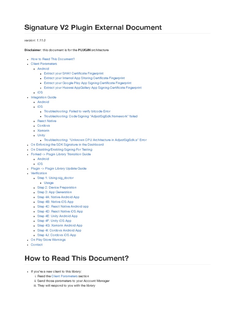 External Plugin 1 11 0 | PDF | Ios | Mobile App