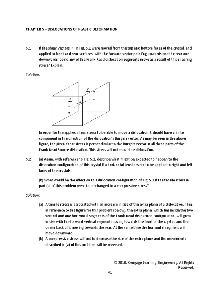 Chapter 05 | PDF | Dislocation | Stress (Mechanics)