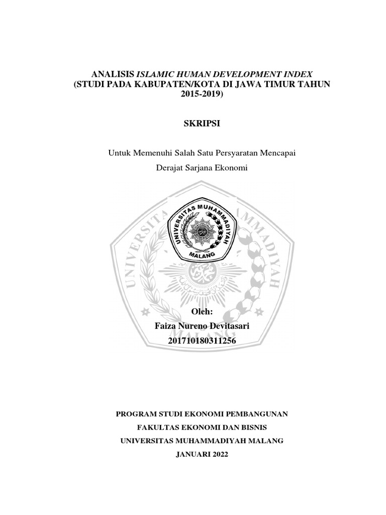 Analisis IHDI Jawa Timur | PDF