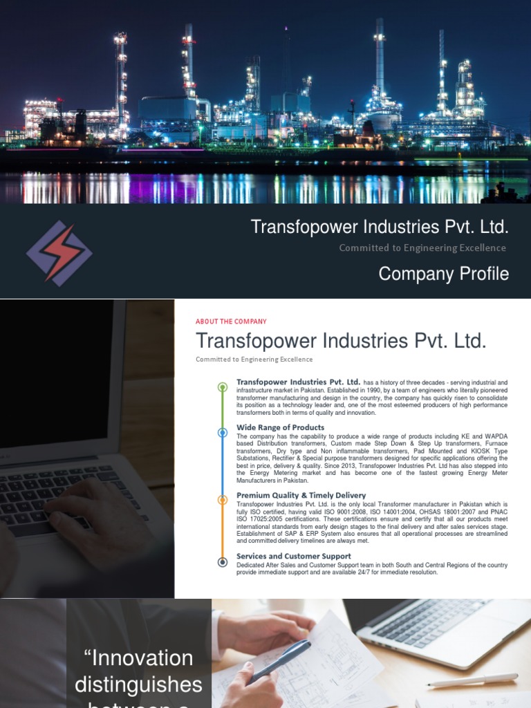 TIPL - Company Profile | PDF | Transformer | Infrastructure