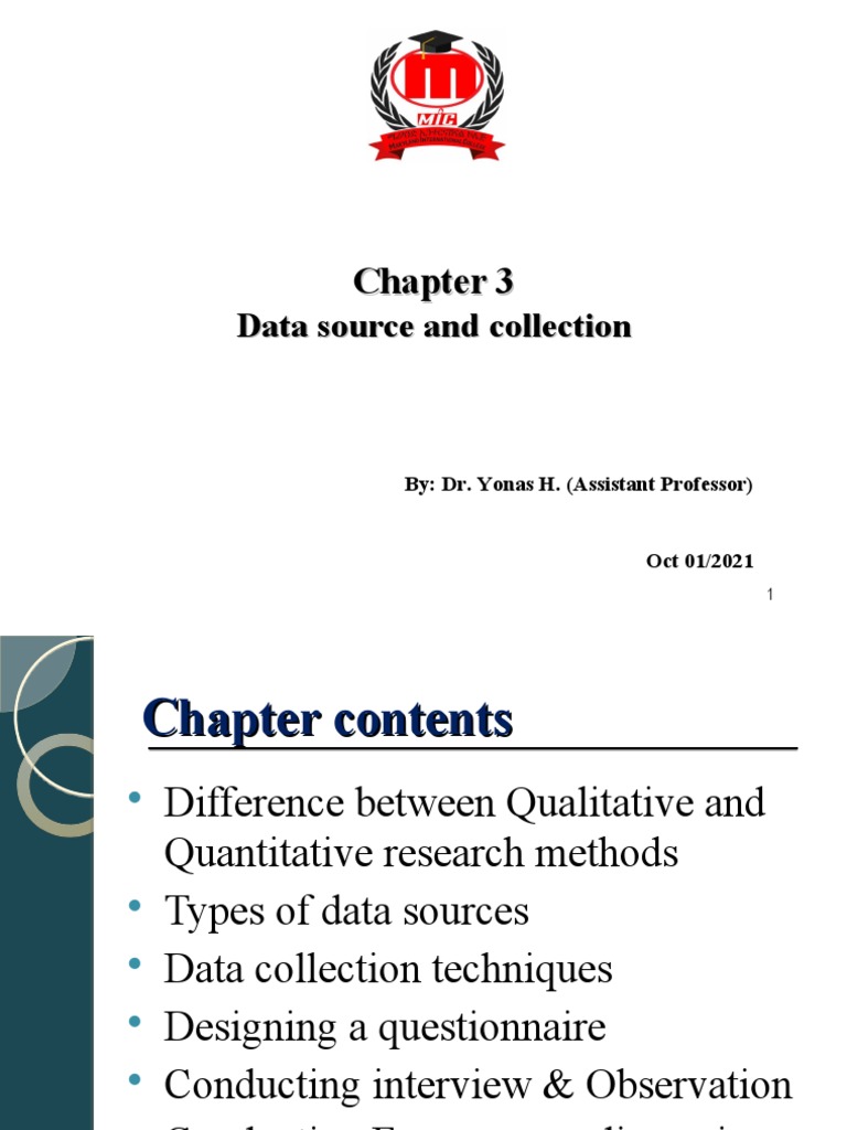Chapter 3 Data Source and Collection | PDF | Quantitative Research ...