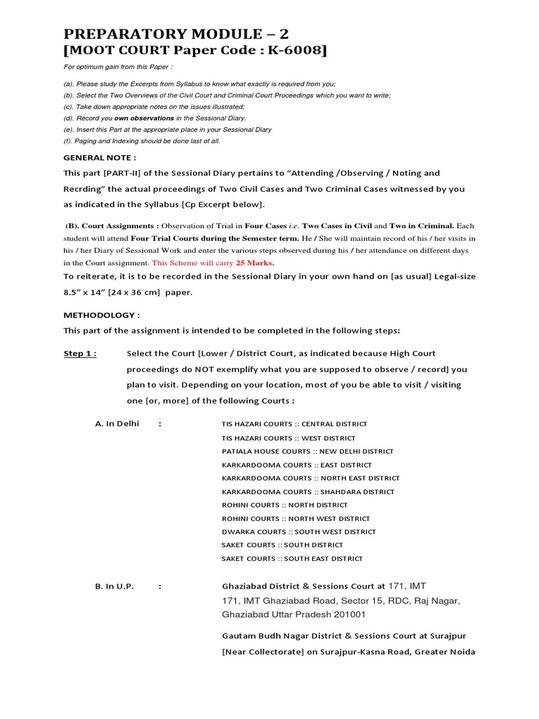 Preparatory Module - 2 | PDF | Law