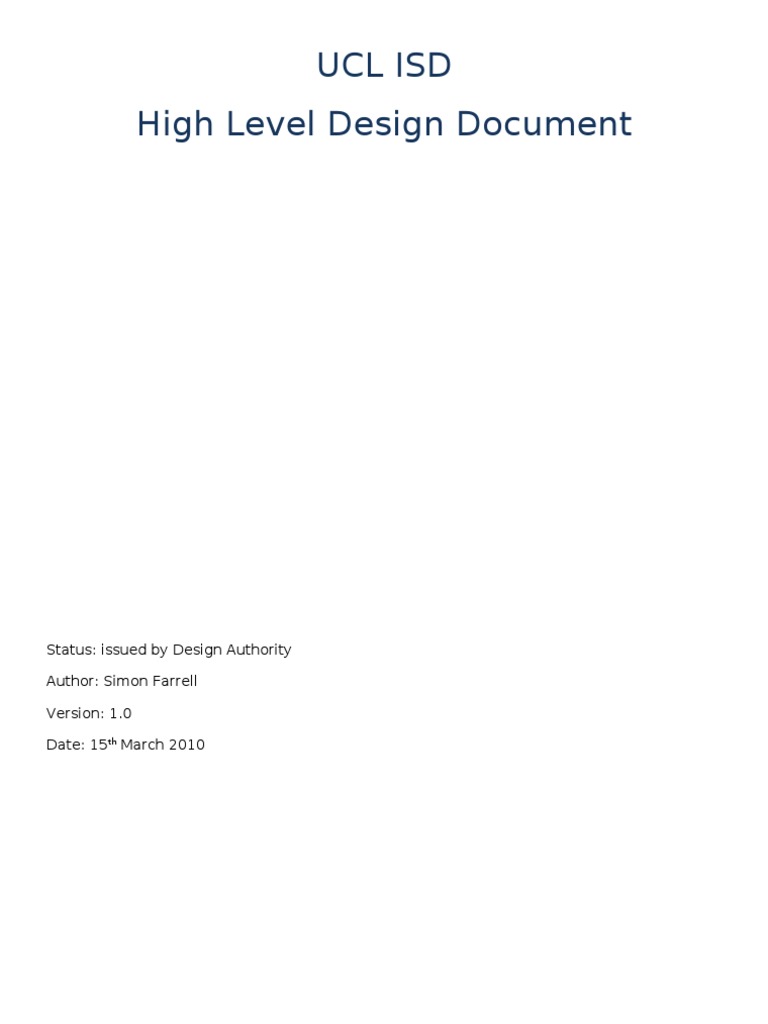 UCL ISD Technical Design Guide | PDF | Web Application | Application ...