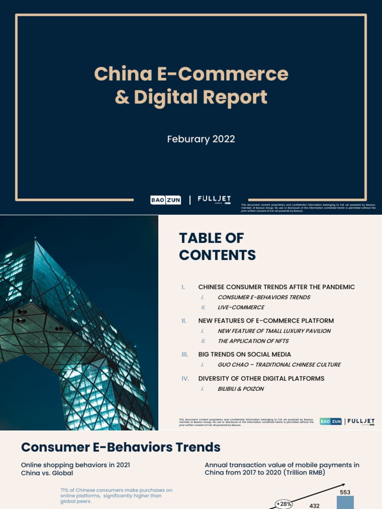 Full Jet Powered by Baozun - 2021 China EC Digital Report | PDF | E ...