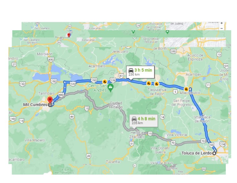 Rutas de Cuautla A Mil Cumbres Michoacan | PDF
