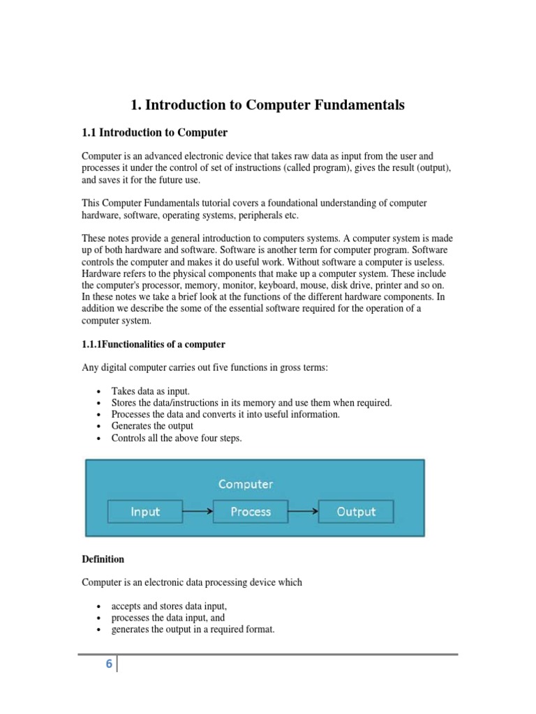 اساسيات الحاسوب المحاضرة الاولى | PDF | Random Access Memory | Computer Virus