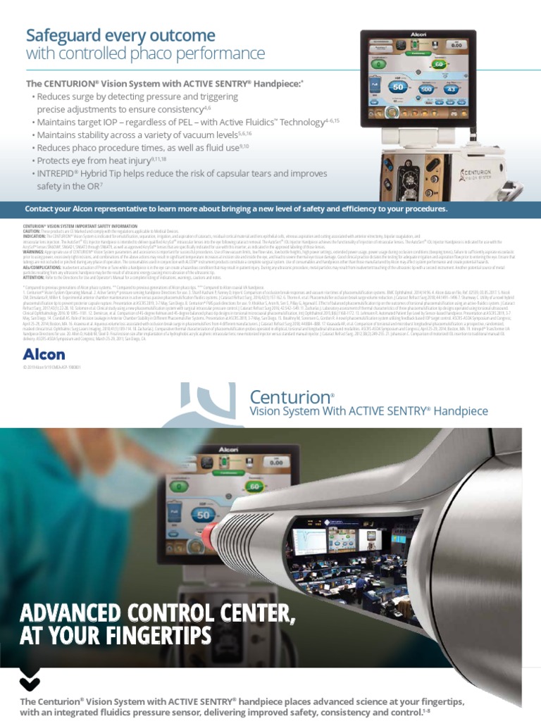 Brochure Centurion Vision System With Active Sentry | PDF | Ophthalmology | Human Eye