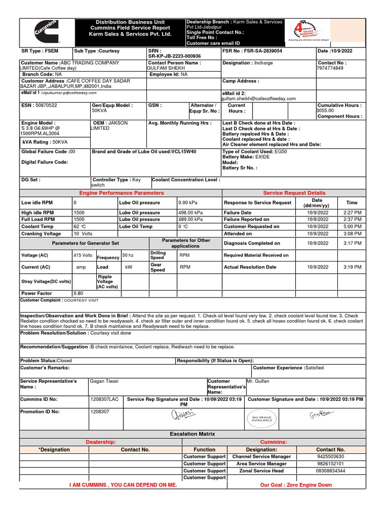 FSR Form - 2022-09-13T142132.595 | PDF | Alternating Current | Electrical Engineering