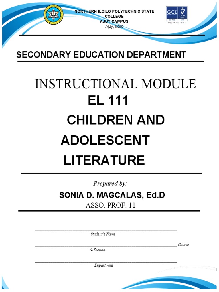 Module Children and Adolescent Lit 2nd Sem 2021 | PDF | Contentment ...