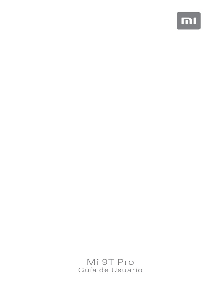 Manual Xiaomi Mi 9 T Pro | PDF | Teléfonos móviles | Radio