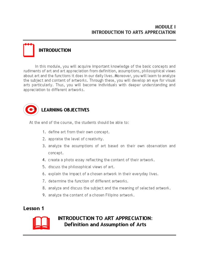 Lesson 1 & 2 | PDF | Aesthetics | Beauty