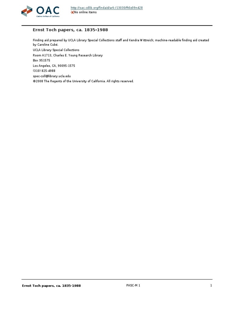 Toch | PDF | Art | History