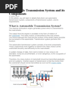 Automatic Transmission Report | PDF | Automatic Transmission | Transmission (Mechanics)