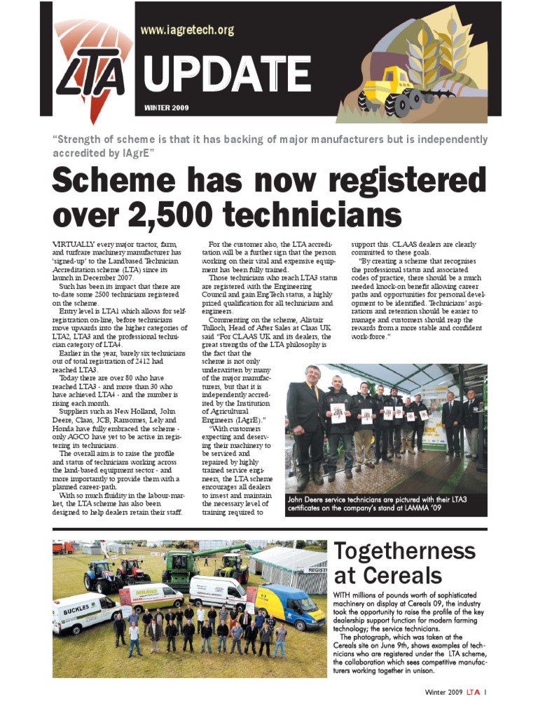 Lta Supplement1 | PDF | Tractor | Mechanical Engineering