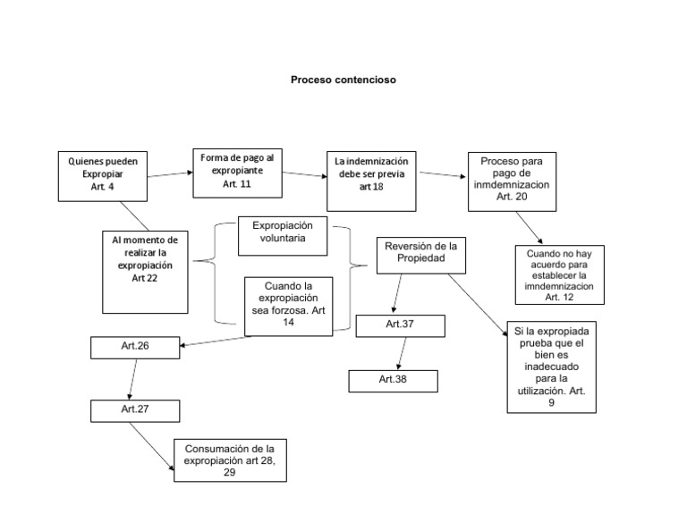 Proceso Contencioso Esquema | PDF