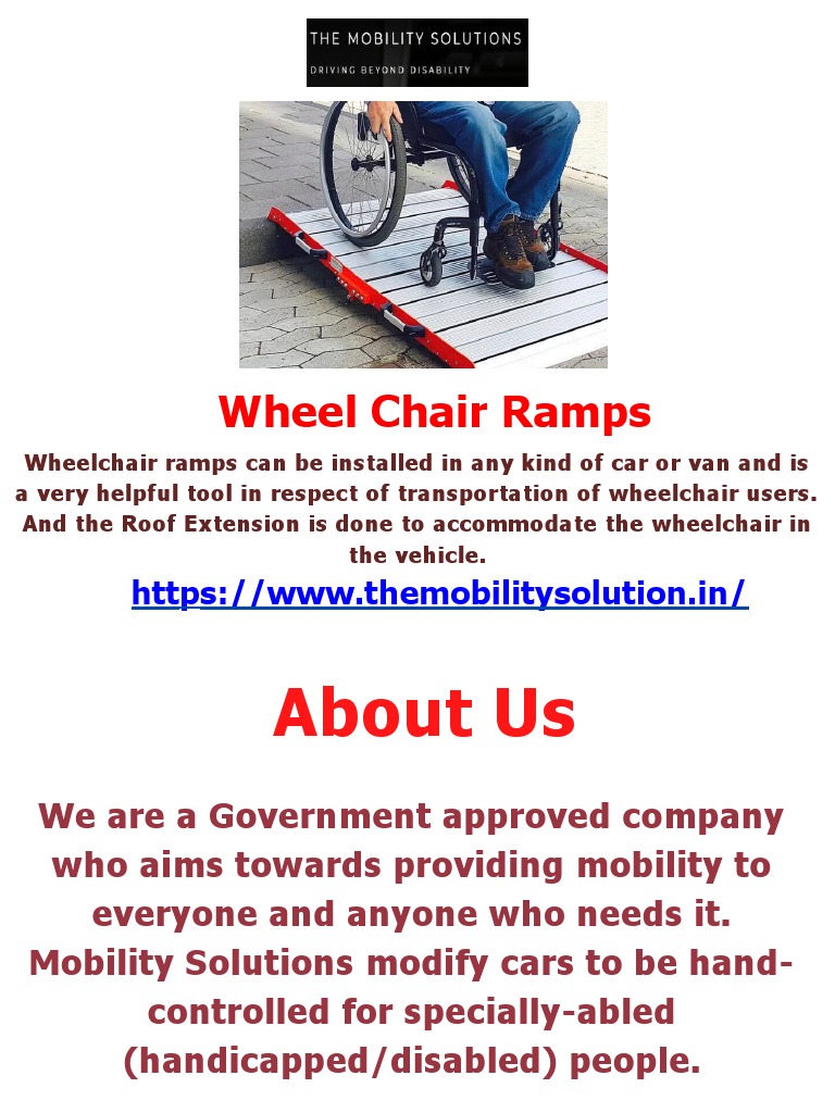 Mobility Solutions for Wheelchair Users | PDF | Technology & Engineering