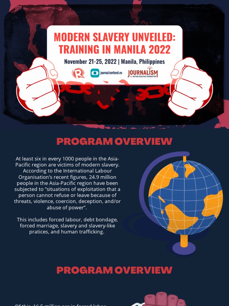 Modern Slavery Unveiled Training in Manila 2022 Primer | PDF | Slavery ...