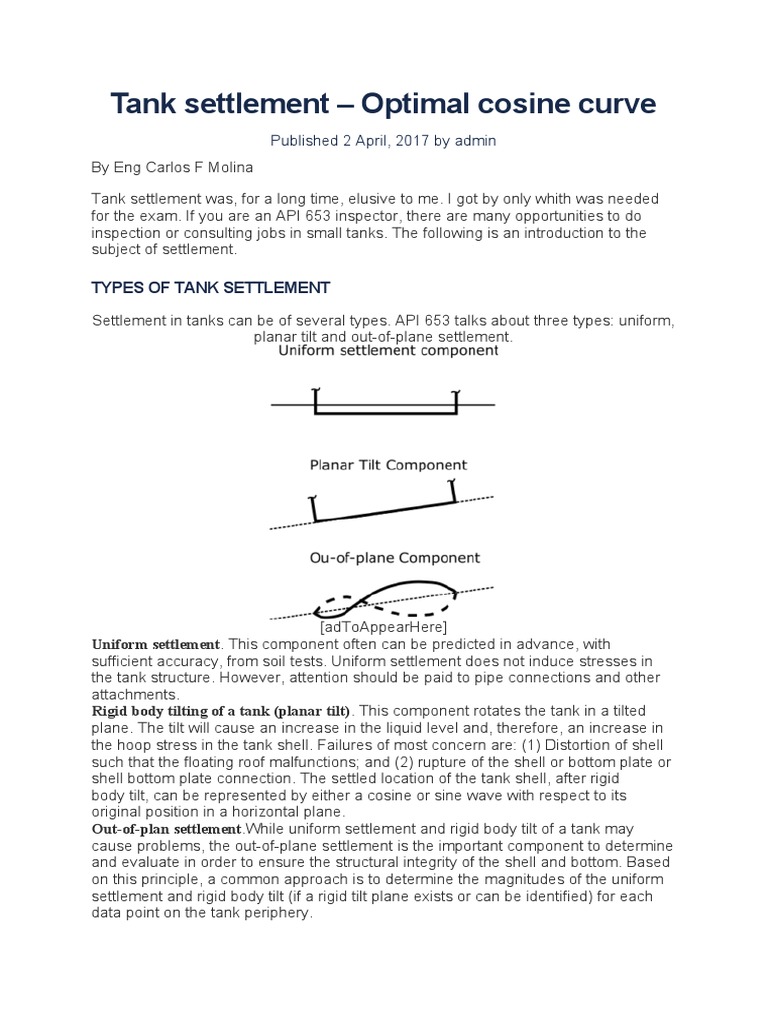 Tank Settlement | PDF | Software