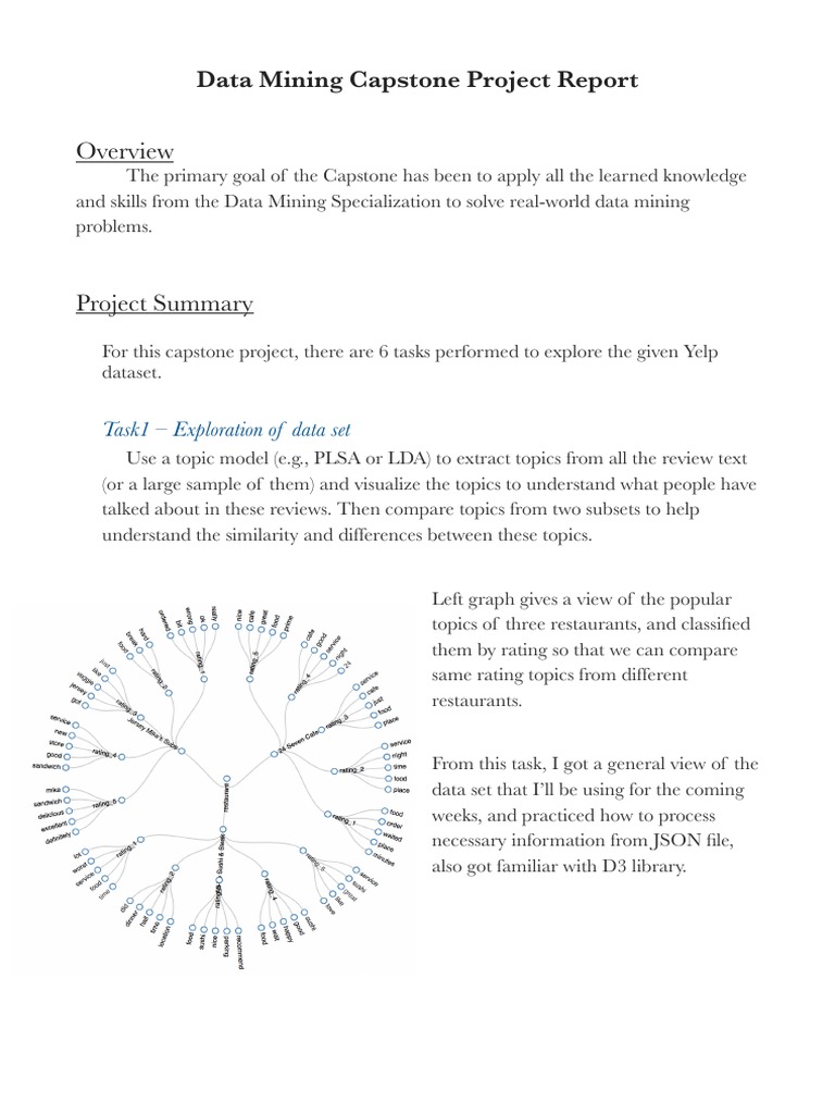 Data Mining Capstone Project Report | Download Free PDF | Data Mining