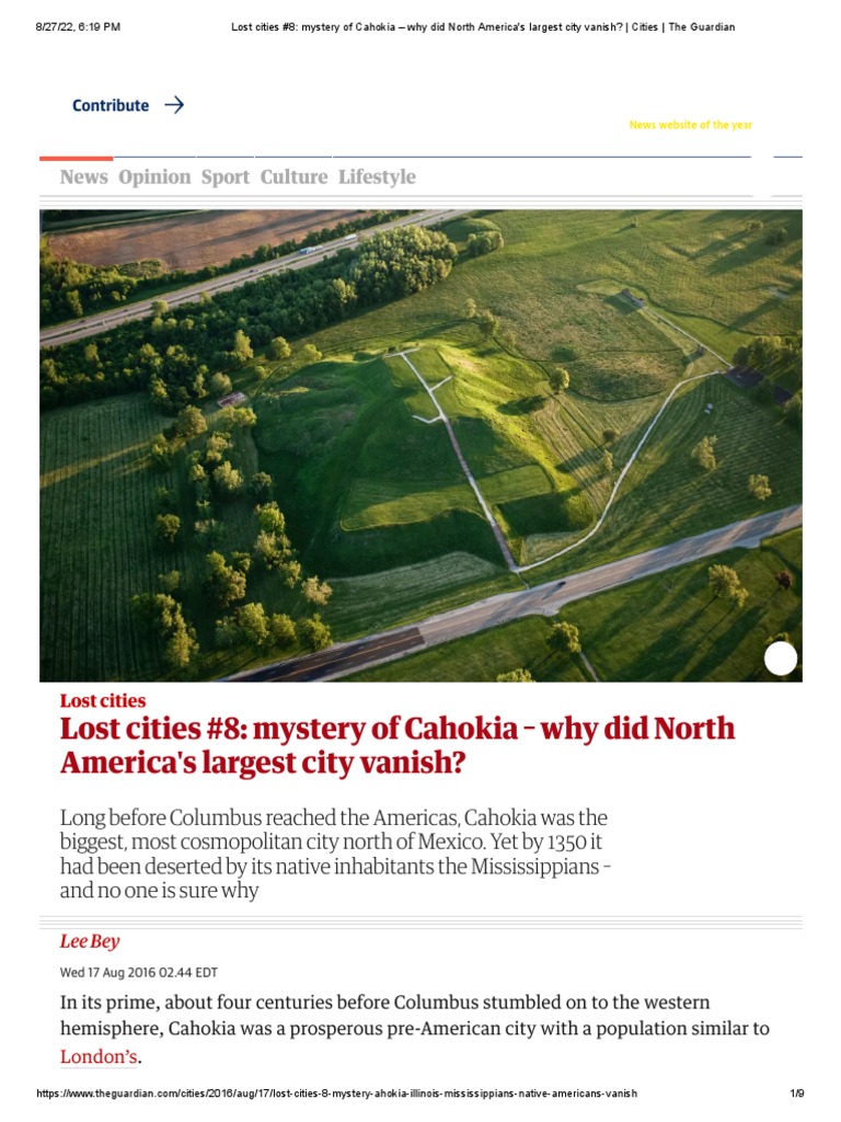 Lost Cities - Mystery of Cahokia | PDF