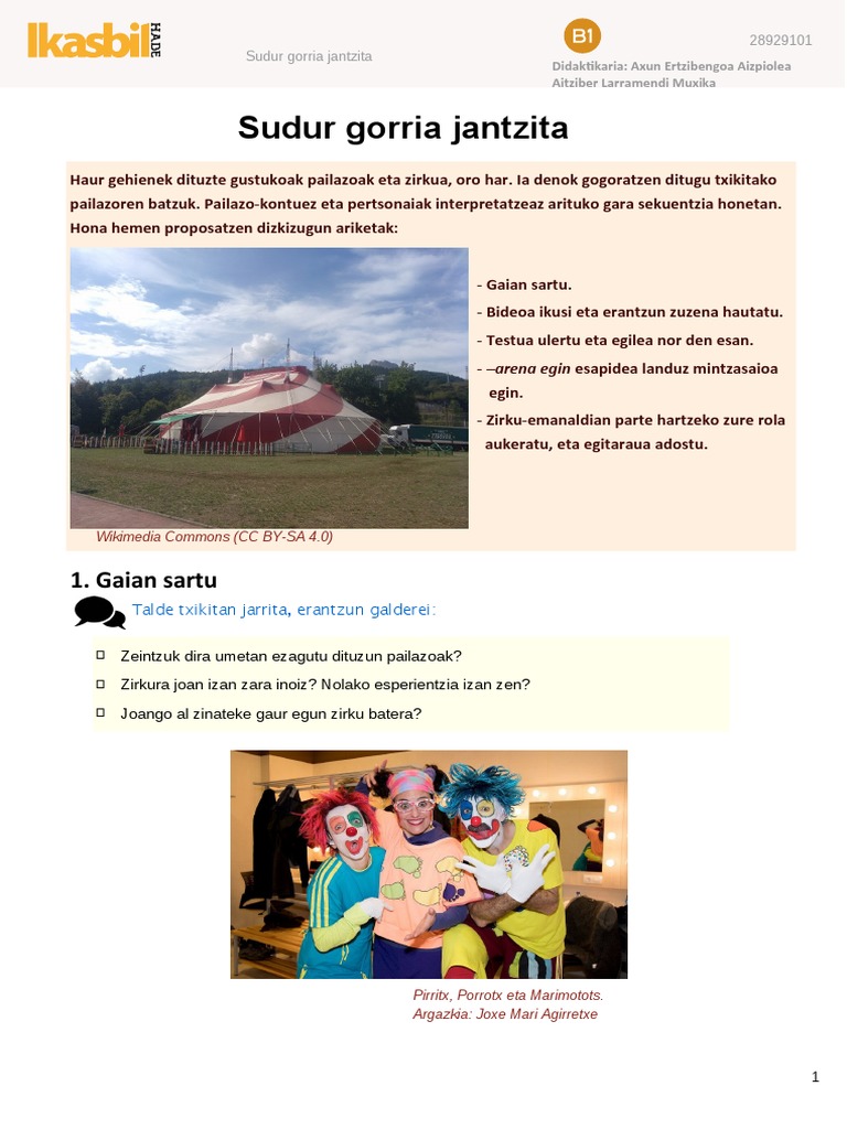 Sudur Gorria Jantzita | PDF