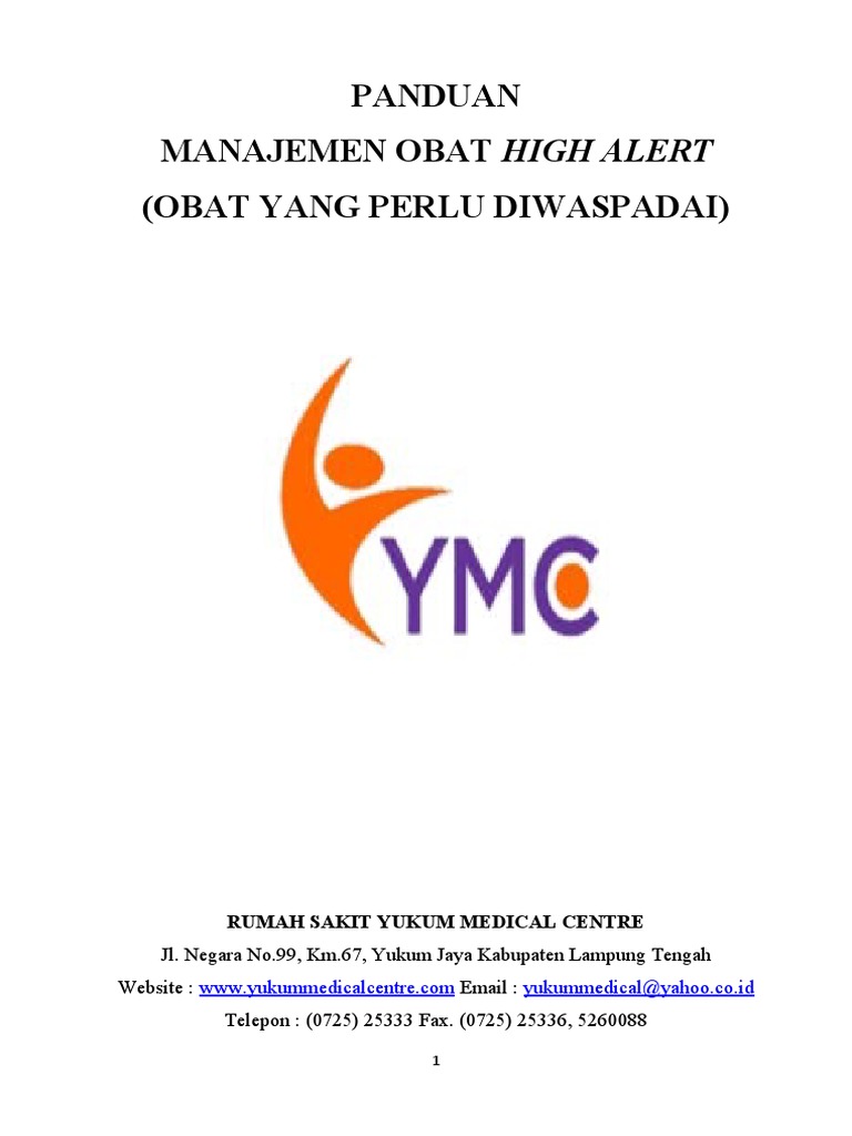 PANDUAN HIGH ALERT Finish | PDF | Kesehatan Holistik