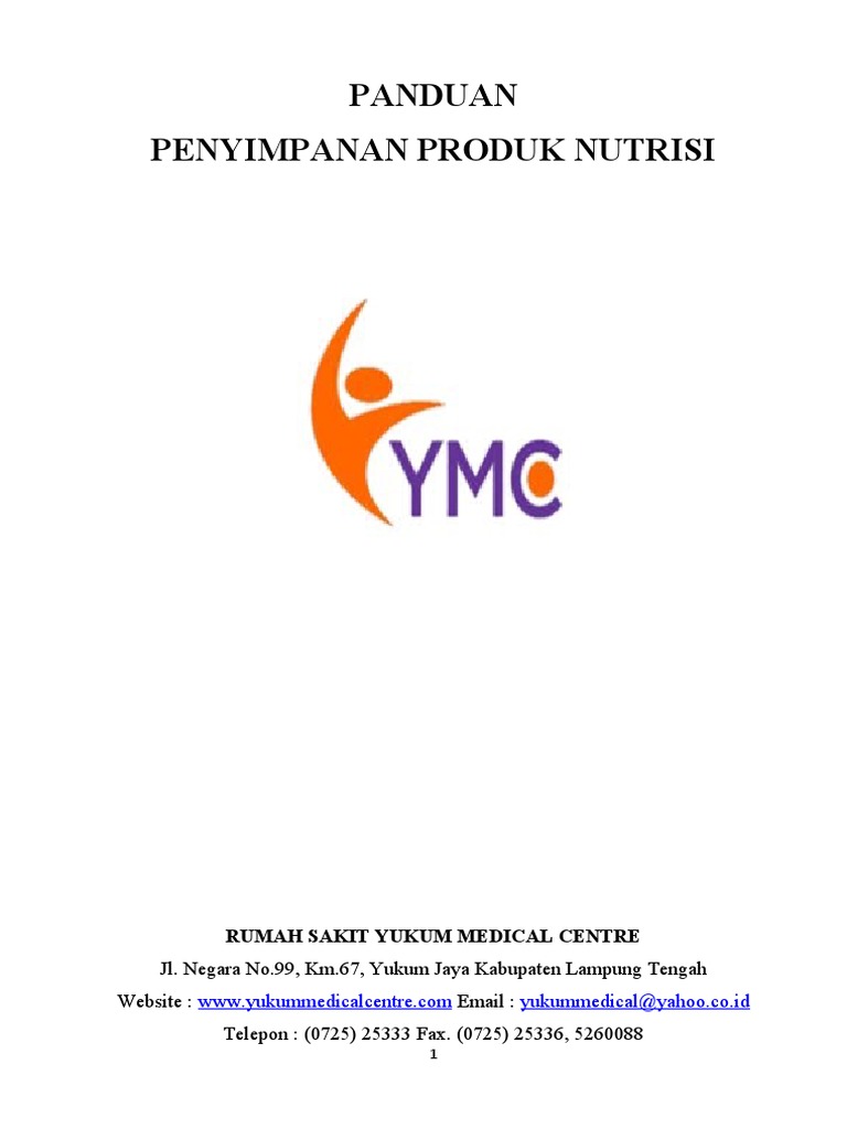 Panduan Penyimpanan Produk Nutrisi | PDF