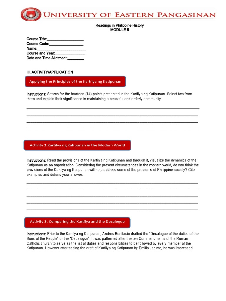 GE2 Activity 1module 5 | PDF