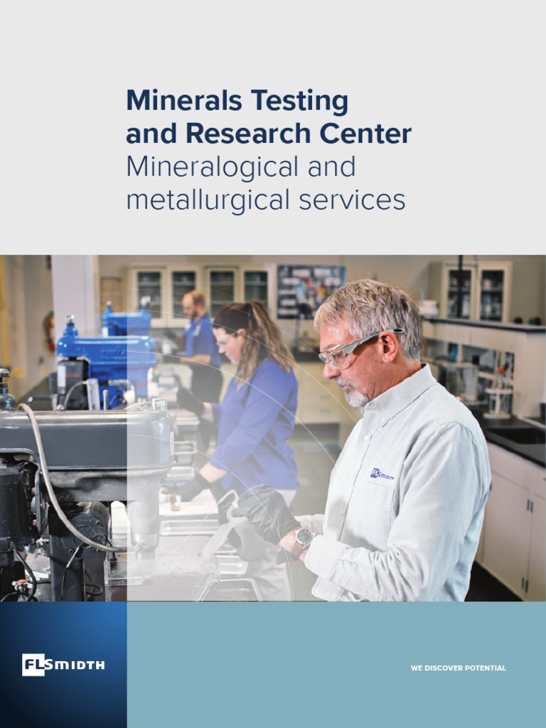 Minerals Testing and Research Center | PDF | Mill (Grinding) | Filtration