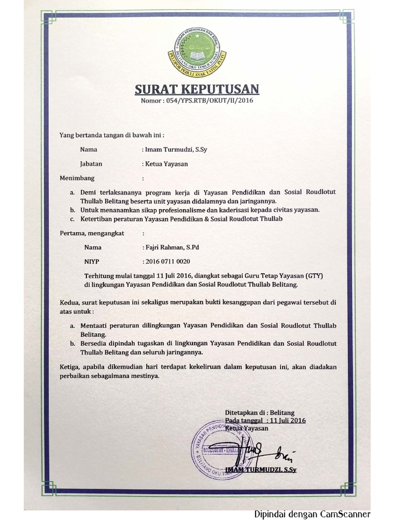 SK GTY Fajri Rahman, S.PD | PDF