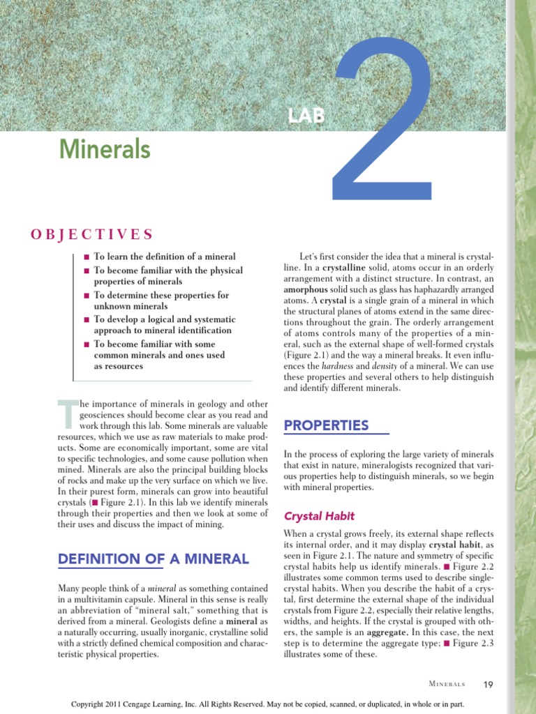 Minerals and Ingenious Rocks | PDF | Minerals | Quartz