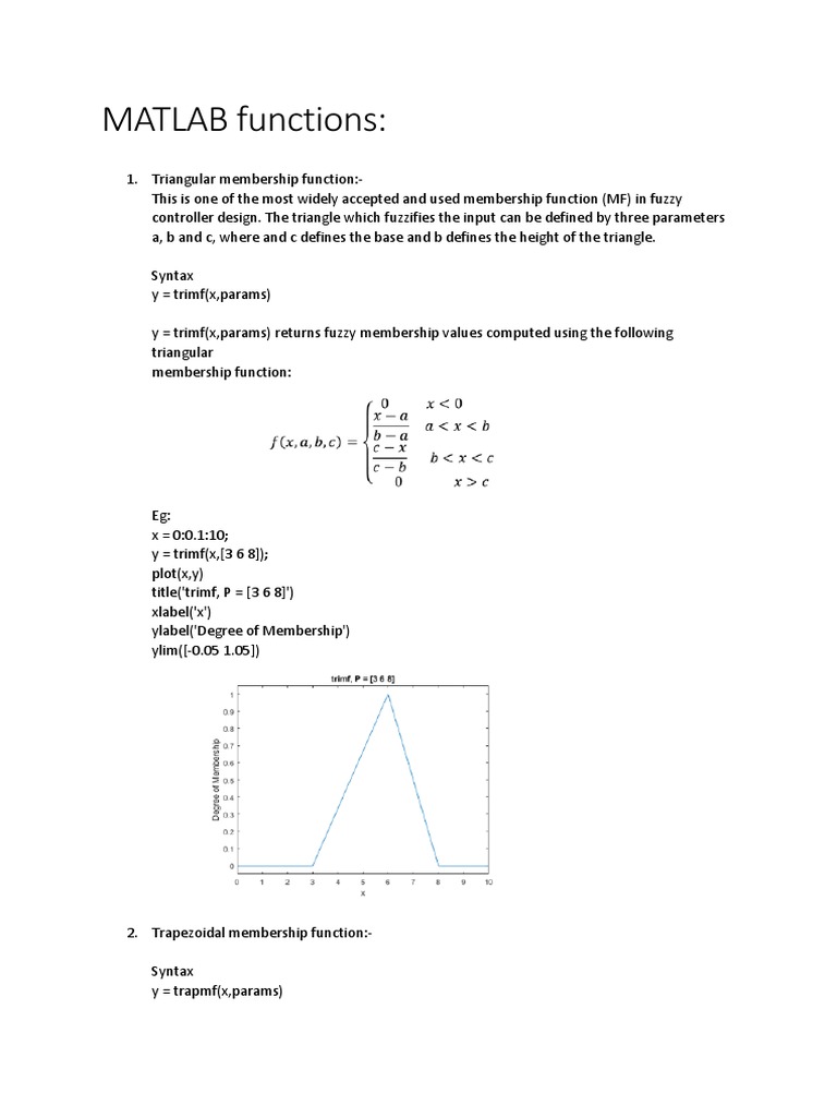 MATLAB Functions | PDF | Normal Distribution | Function (Mathematics)