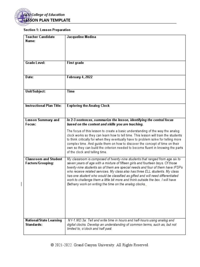 Math Stem Lesson Ecs 585 | PDF | Lesson Plan | Educational Assessment