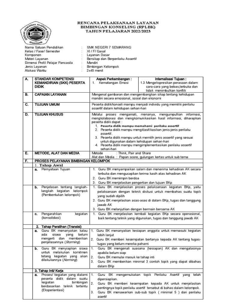 BKP - RPL - Asertif - Rev | PDF