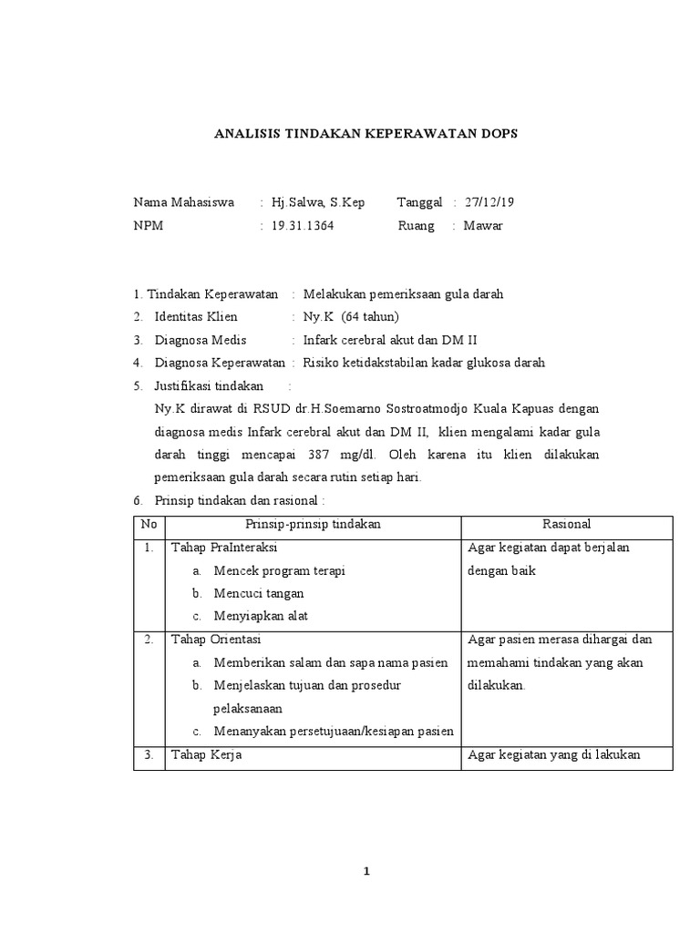 Dops Pemeriksaan Gds | PDF