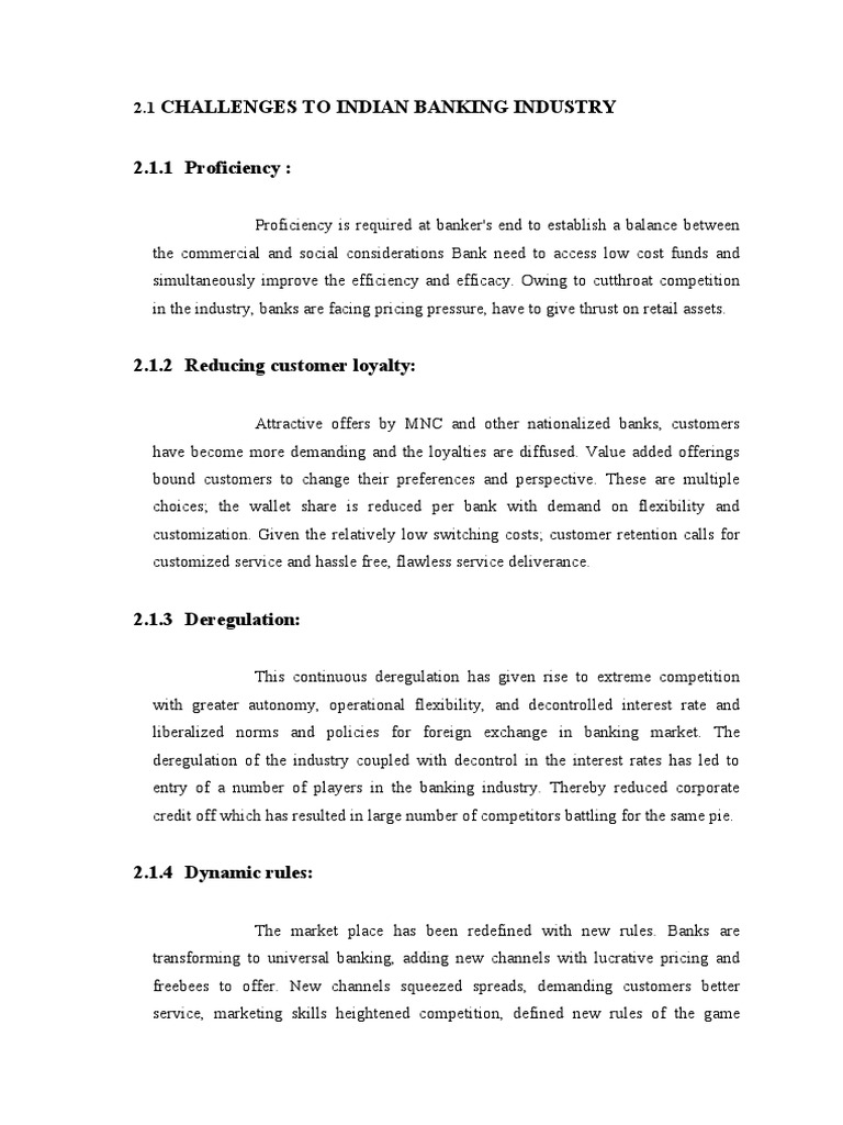 Challenges To Indian Banking Industry | PDF | Banks | Automated Teller Machine