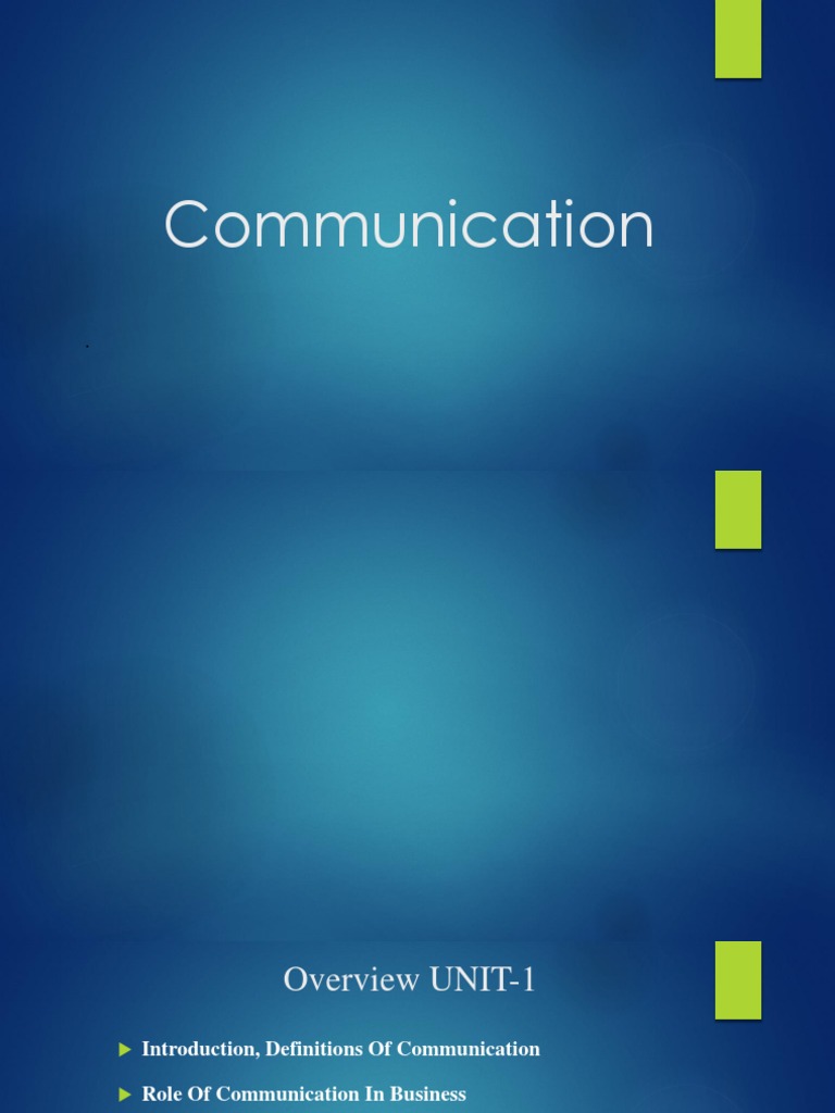 Introduction to Communication Concepts | PDF | Communication | Information