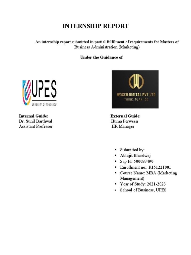 Digital Marketing Internship Report 2023 | PDF | Digital Marketing ...