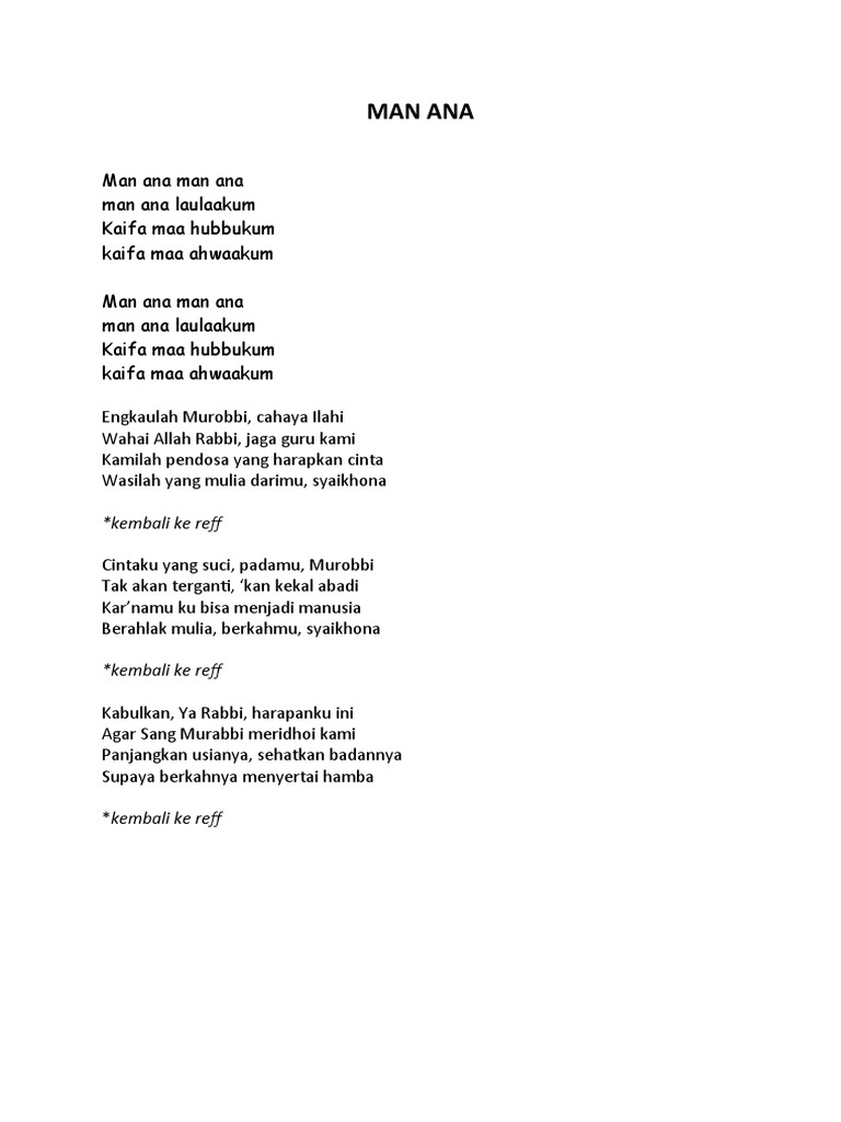 Man Ana | PDF | Seni | Puisi
