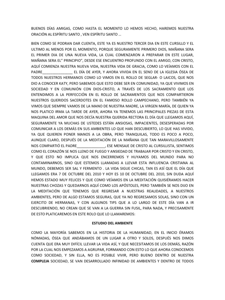 Rollo Estudio Del Ambiente | PDF | Salud y bienestar | Religión y ...