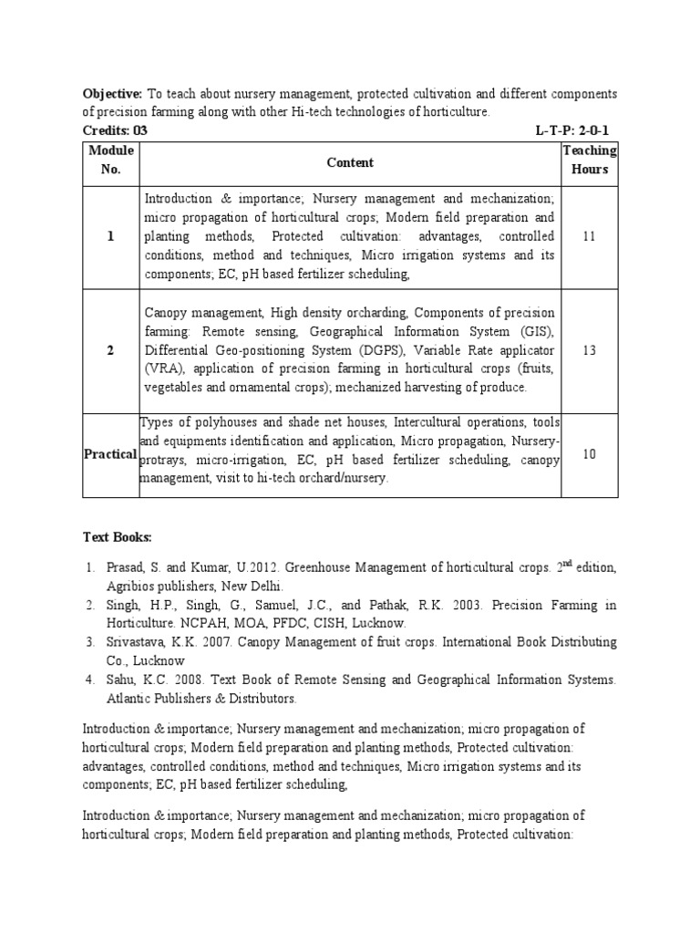 Notes BAG | PDF | Horticulture | Plant Nursery