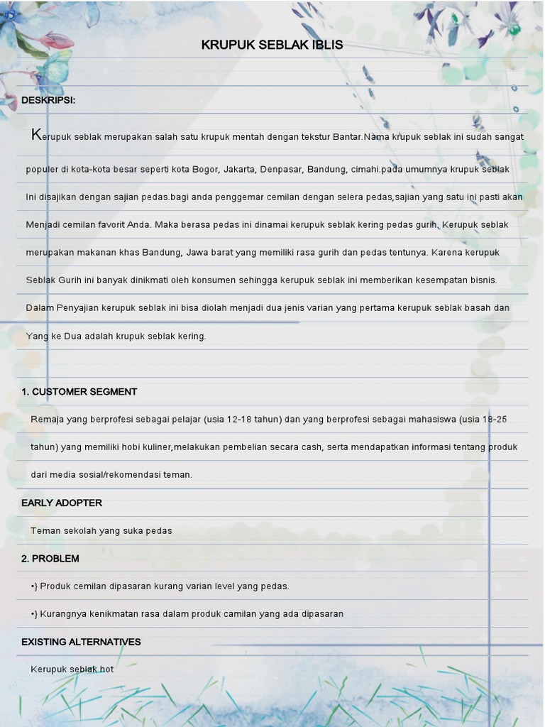 Krupuk Seblak Iblis Xii Mipa | PDF