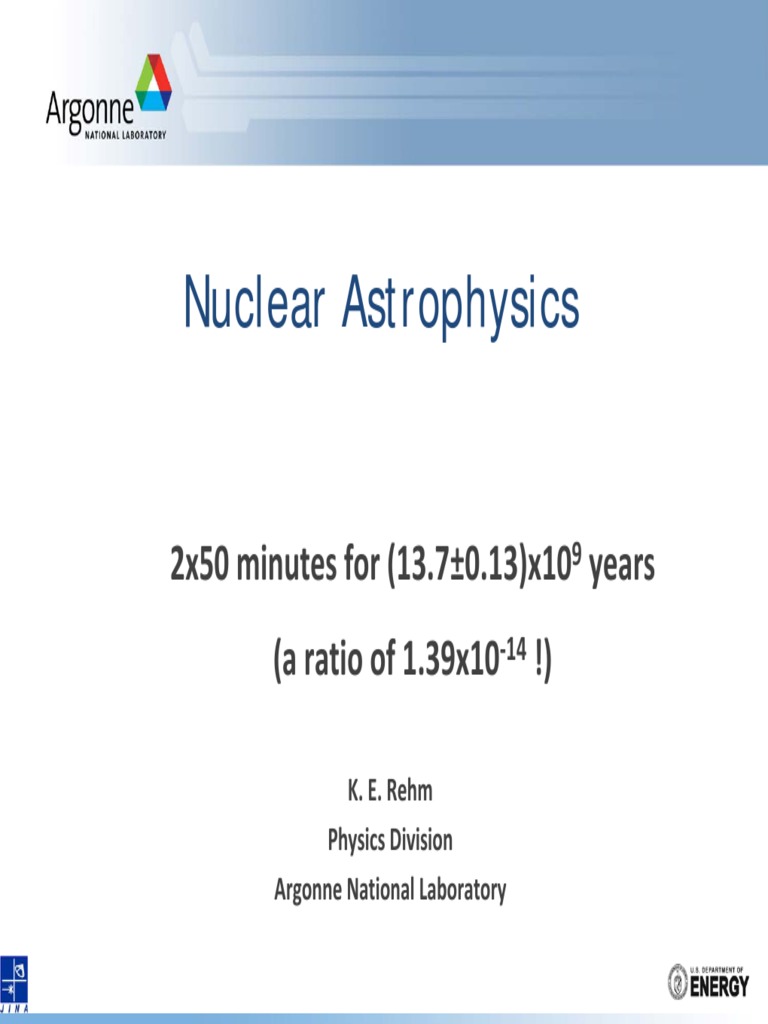 Nuclear Astrophysics-by-Physics-Department | PDF | Astrophysics | Astronomy