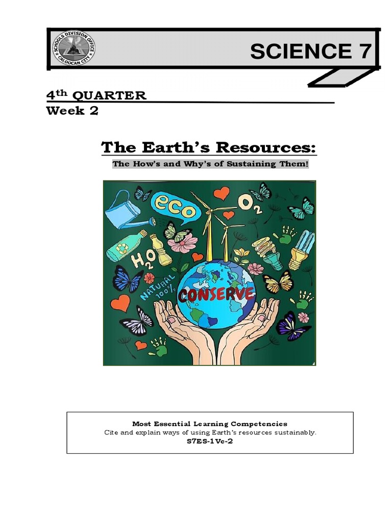Science 7 Q4 W2 | PDF | Resource | Human Impact On The Environment