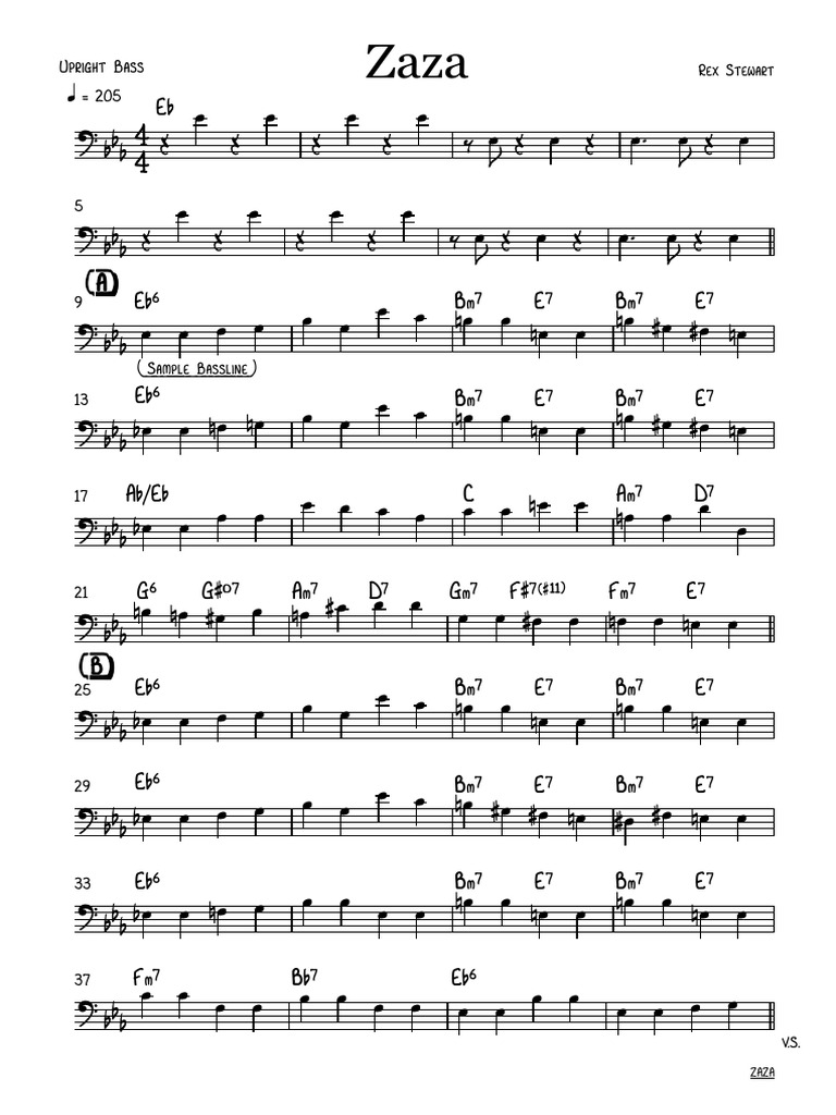Zaza - Upright Bass | PDF | Échecs