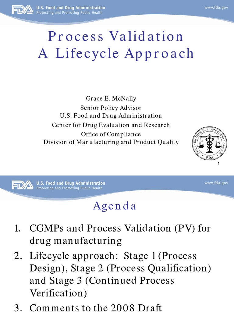 Process Validation Fda Scientific Method Verification And Validation